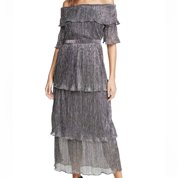 o.p.t | Dresses | Opt Formal Midi Metalic Gown | Poshmark